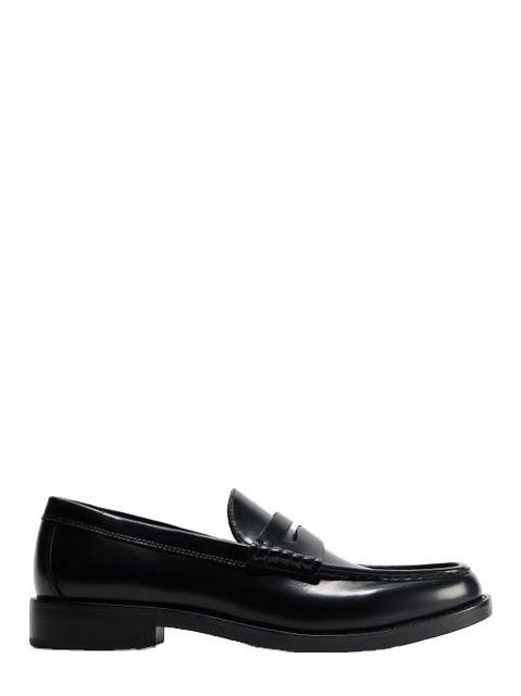 H&M Loafers With Penny Keeper And Moccasin Seam - Black