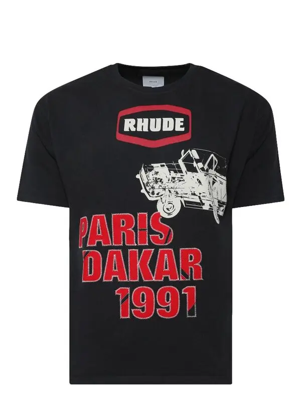 Rhude Awd Patch Tee Vintage And - Black
