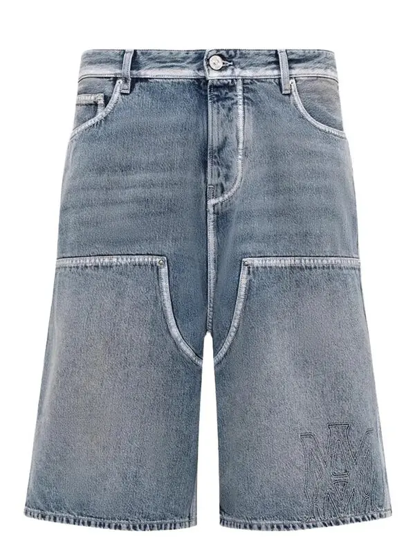 Amiri Carpenter Denim Shorts - Blue