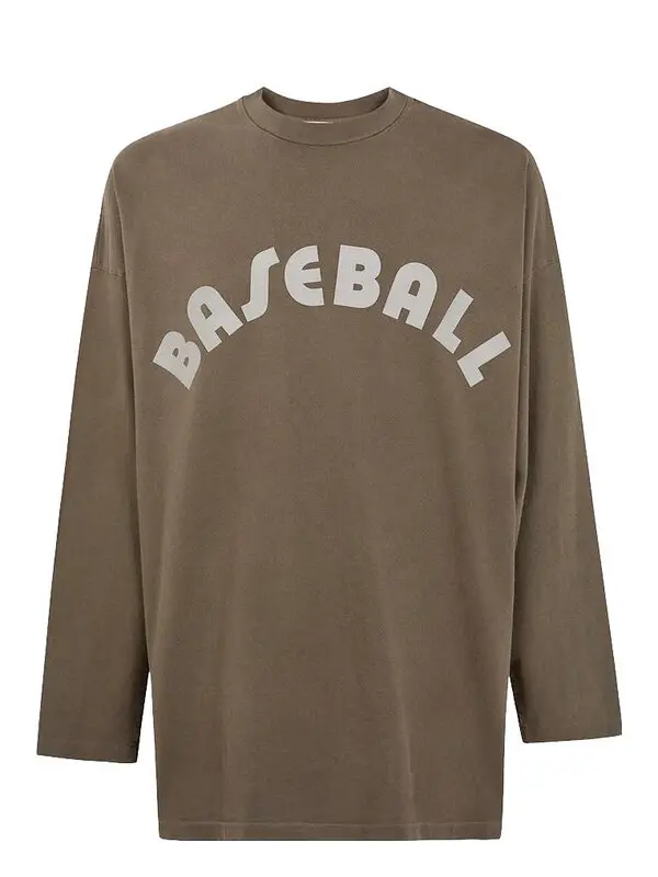 Fear Of God Baseball Long Sleeve Tee Faded - Brown