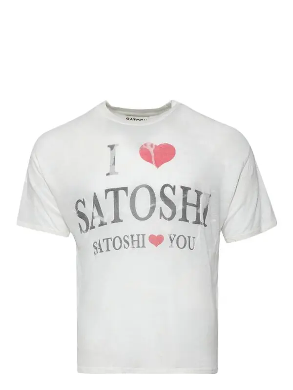 SATOSHI NAKAMOTO I Love Satoshi Tee - White