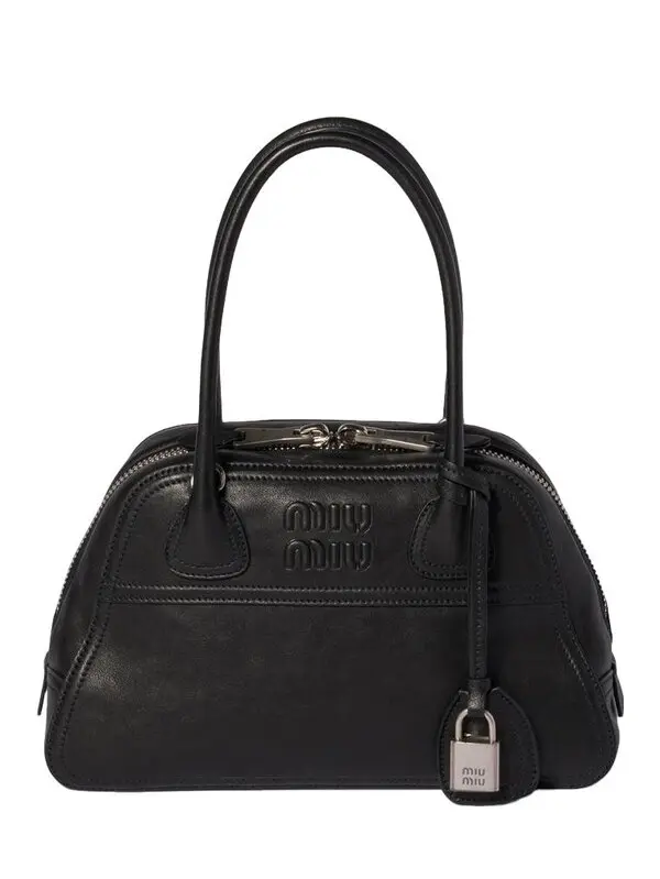 Miu Miu Vivant Small Nappa Leather Bag Begonia - Black