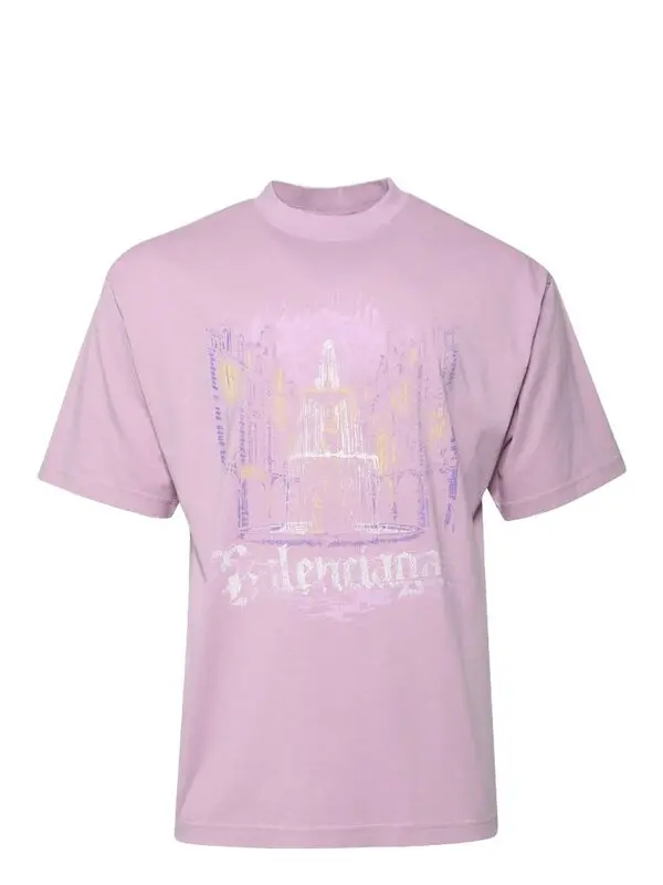 Balenciaga Medium Fit Tee Old - Pink