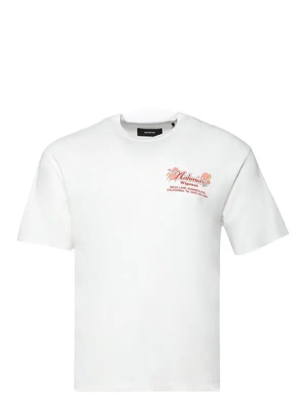 NAHMIAS Wipeout Surf Shop Boxy Tee - White