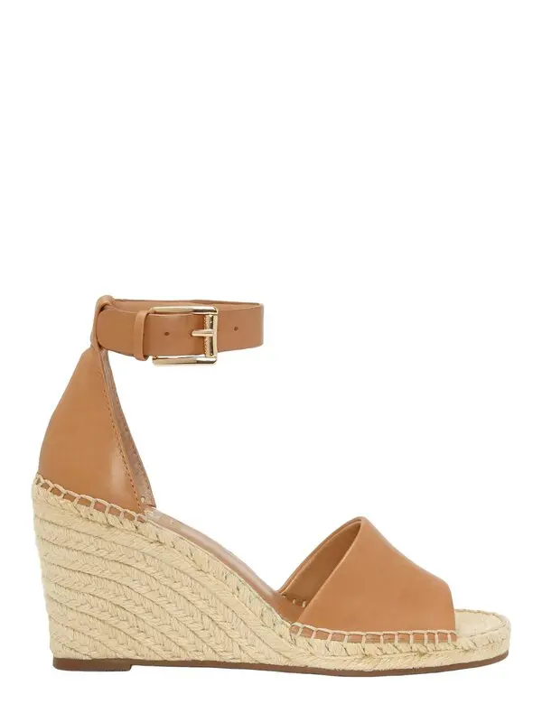 Vince Camuto Leera Espadrille Wedge Sandal - Tan Leather