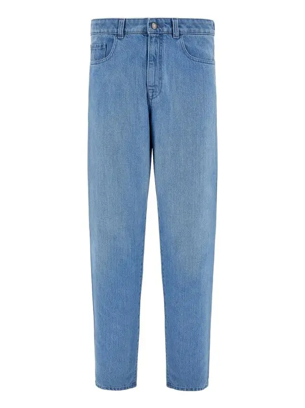 Canali Cotton Denim Regular-fit Jeans - Blue