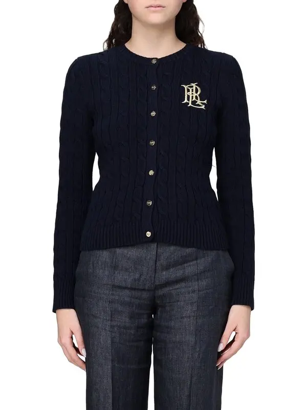 Ralph Lauren Cable Knit Button-up Cardigan - Blue