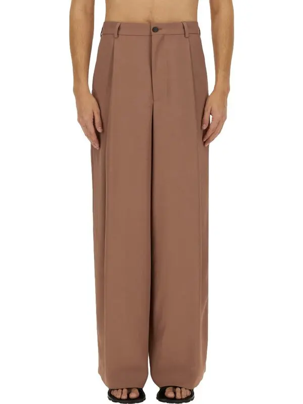 Dries Van Noten Wide-leg Acetate Trousers - Pink