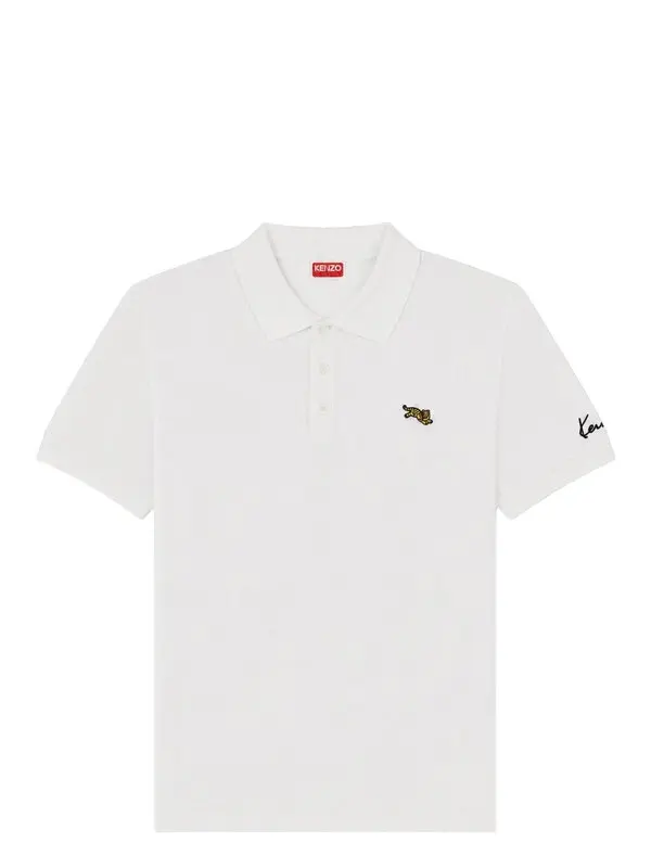Kenzo Cotton Piqué Polo Shirt For - White