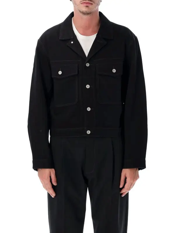LEMAIRE Denim Trucker Jacket - Nero