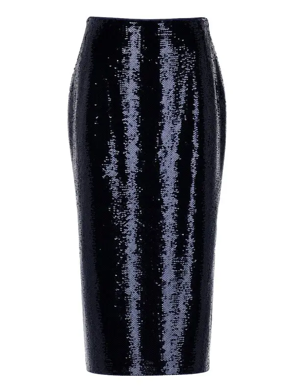 TOM FORD Sequin Pencil Skirt - Blue