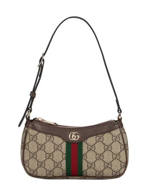 Gucci Mini Ophidia Shoulder Handbag - Beige