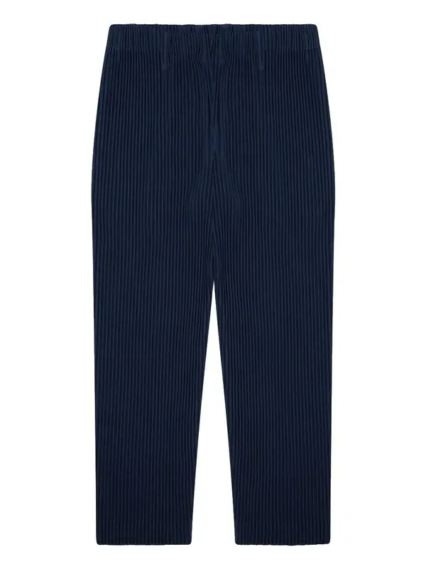 Issey Miyake Homme Plissé Tailored Pleated Trousers - Blue