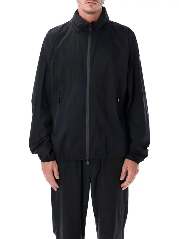 Moncler Lightweight Zip-front Windbreaker Jacket - Nero