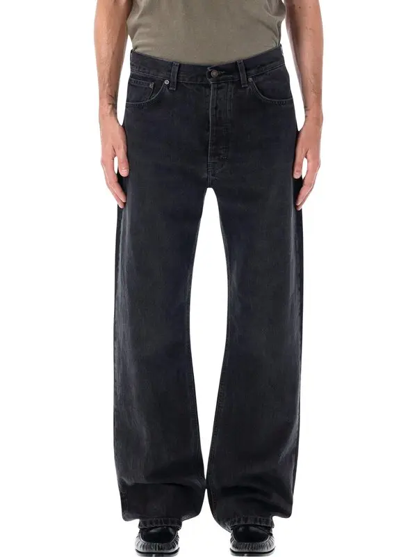 JEANERICA Vega Organic Cotton Loose Straight-leg Jeans - Gesso Black