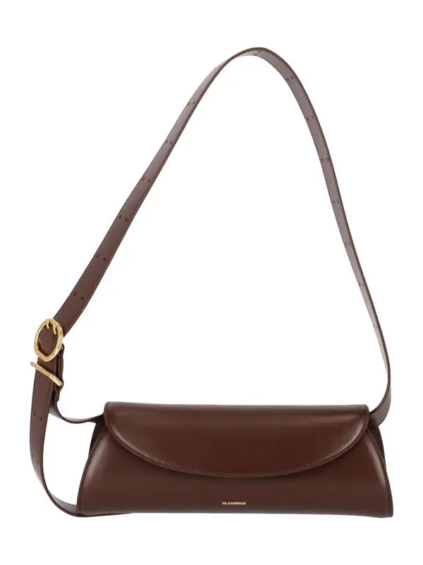 JIL SANDER Leather Shoulder Bag - Brown