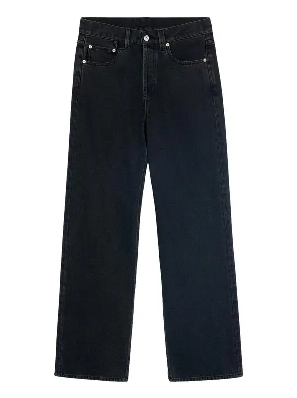 Jacquemus Straight-leg Denim Pants - Black
