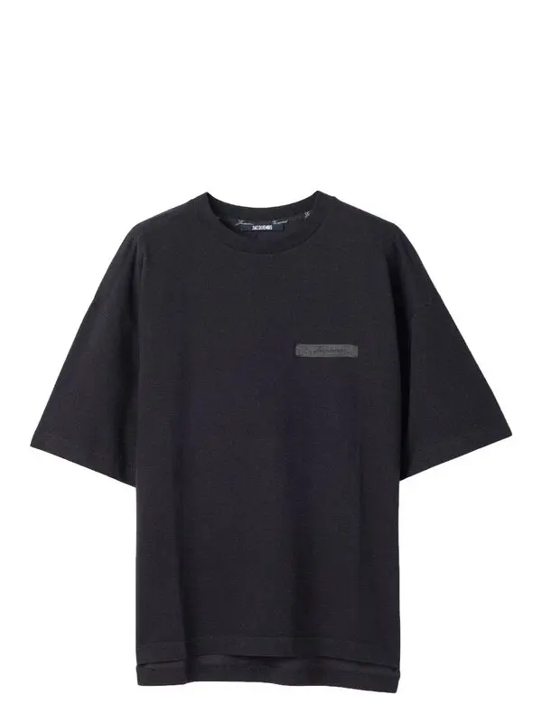 Jacquemus Sash Detail T-shirt - Darkgrey