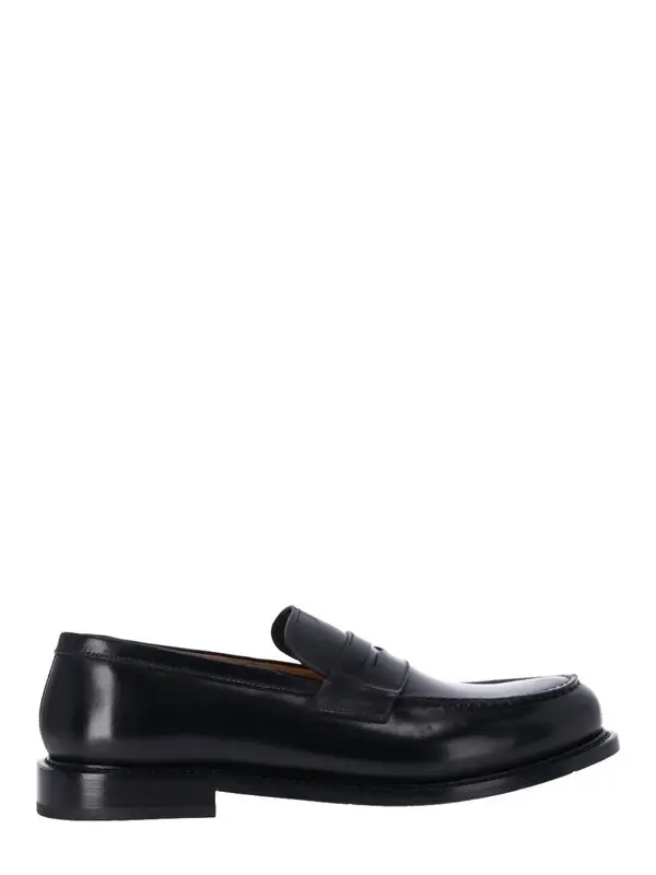 Premiata Leather Penny Loafer - Black