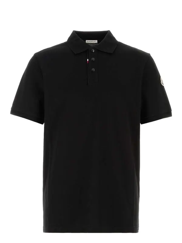 Moncler Short-sleeve Polo Shirt - Black
