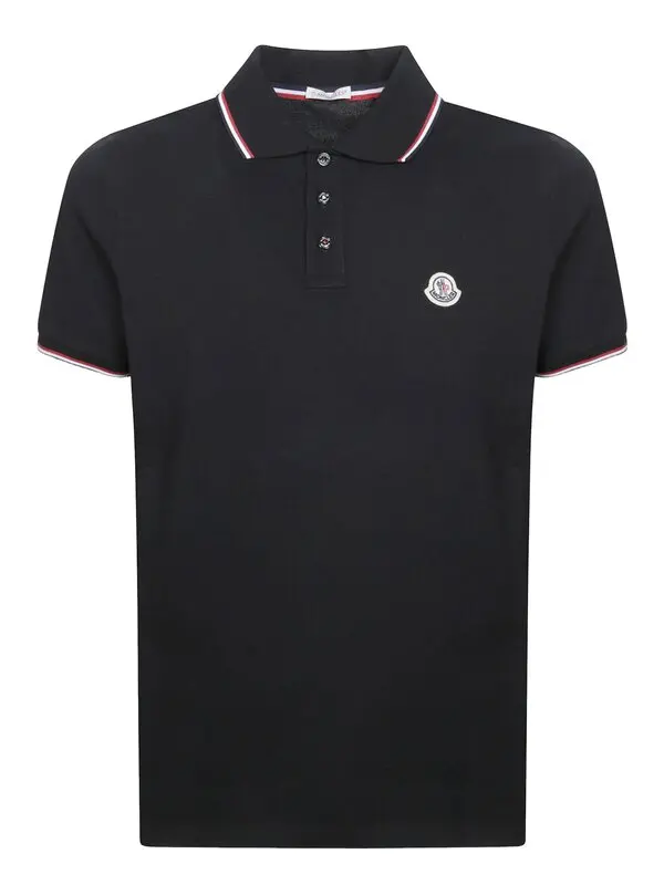 Moncler Short-sleeve Polo Shirt - Nero