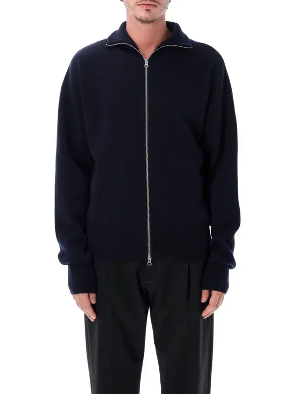 Extreme Cashmere Zip Front Cashmere Sweater - Blu
