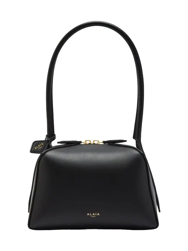 Alaïa Le Bouledogue Small Leather Shoulder Bag - Black
