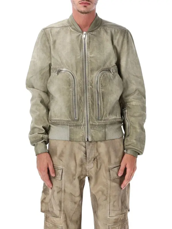 Rick Owens Cotton Bomber Jacket - Sand
