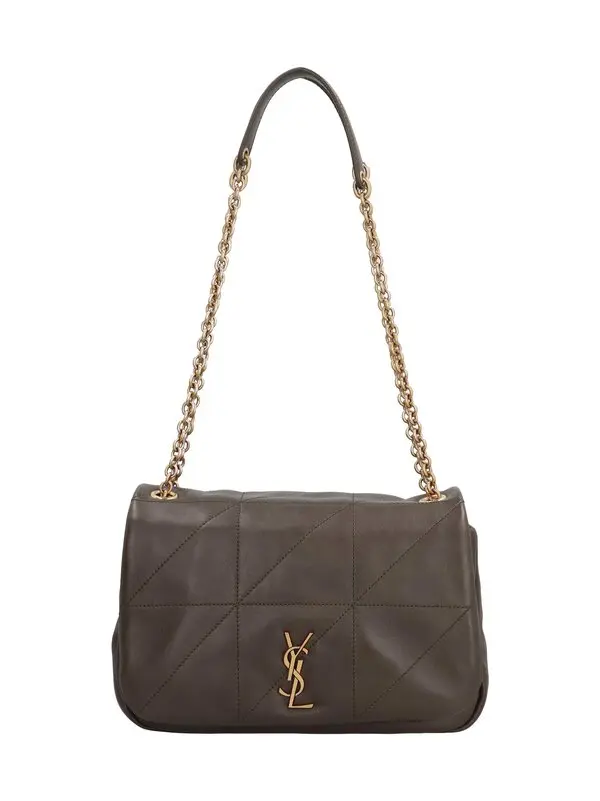 Saint Laurent Jamie Quilted Mini Lambskin Leather Shoulder Handbag, 4.3 - Green