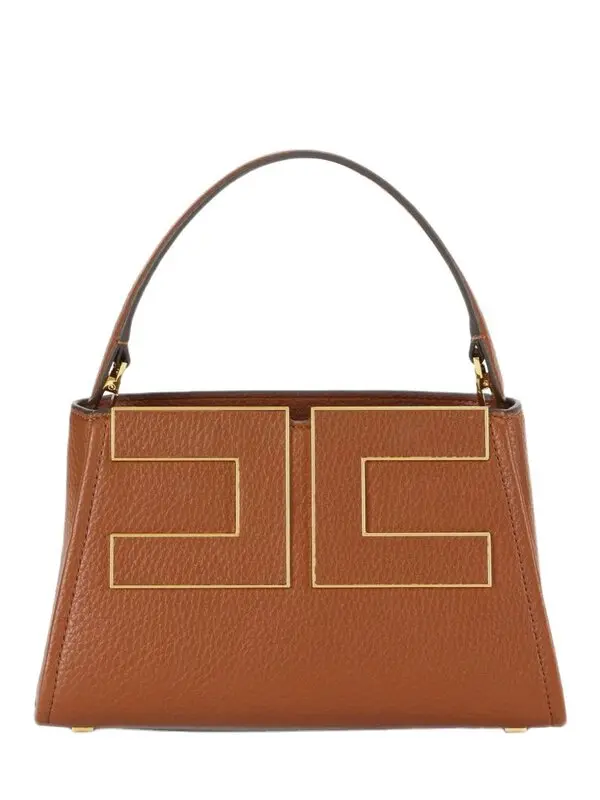 Elisabetta Franchi Faux Leather Handbag - Brown