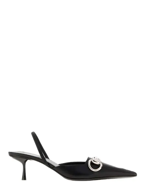 Gucci Boulevard Leather Pumps - Black