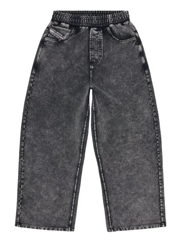 DIESEL® Wide Leg Denim Jeans - Grey