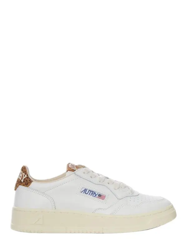 AUTRY Medialist Low Sneakers With Leopard Detail - Multi