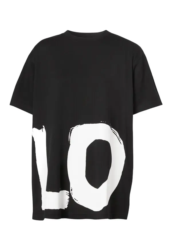 Burberry Love Print Oversized T-shirt - Black