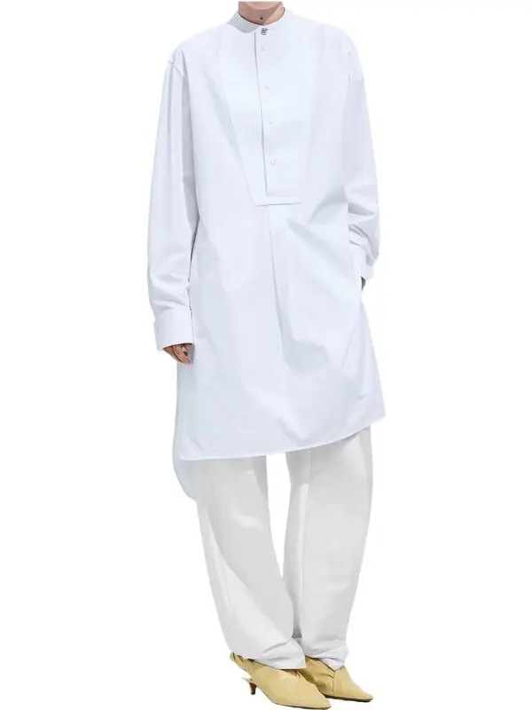 Bottega Veneta Compact Cotton Poplin Shirt - White