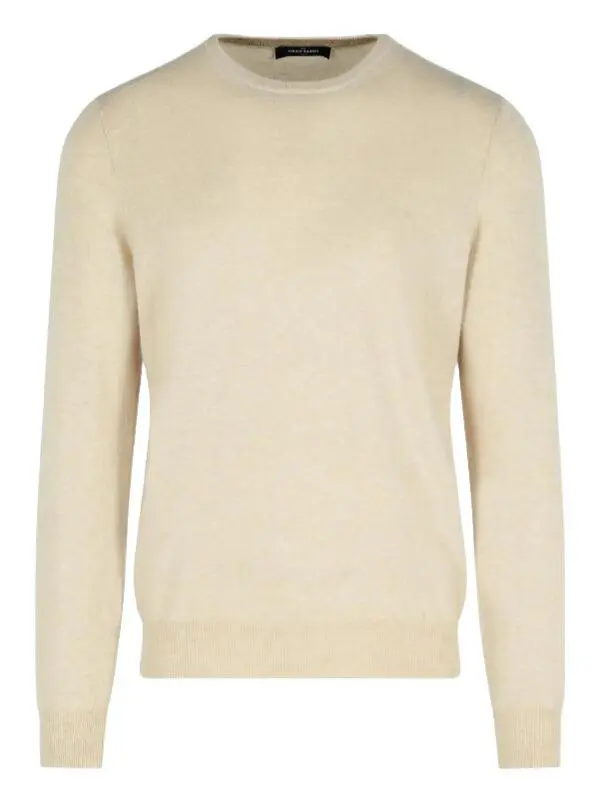 GRAN SASSO Long-sleeved Crewneck Jumper - Nude