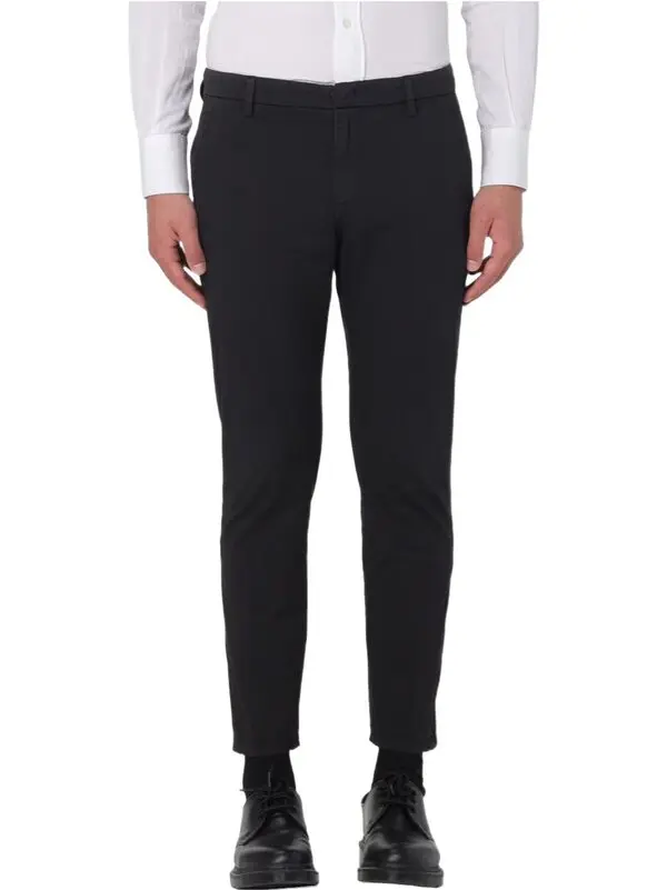 DONDUP Logo Casual Trousers - Black