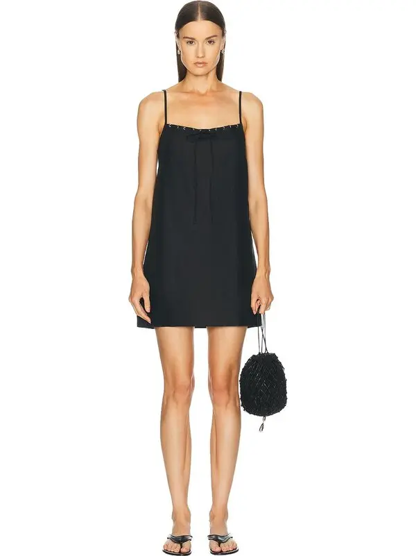 DEIJI STUDIOS Weave Mini Dress - Black