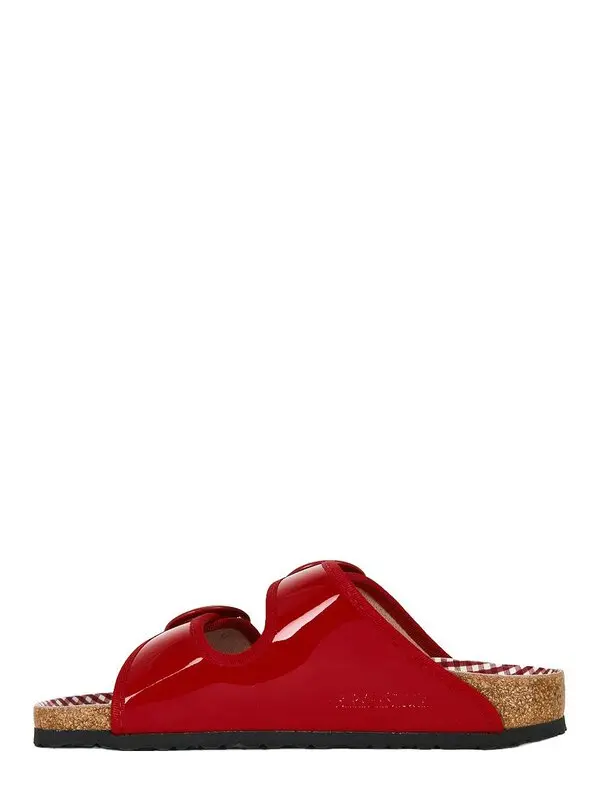 BIRKENSTOCK X Repetto Arizona Round Buckle Nl Patent Sandals - Flame Red