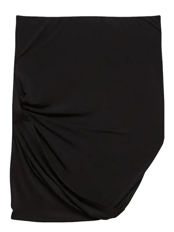 Helmut Lang Asymmetrical Twist Tube Top - Black