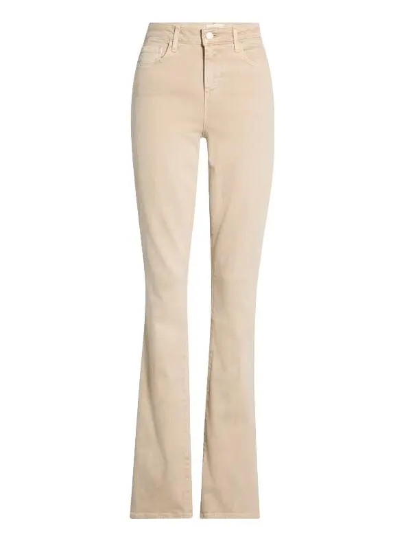 L'Agence Selma High Waist Baby Bootcut Jeans - Biscuit