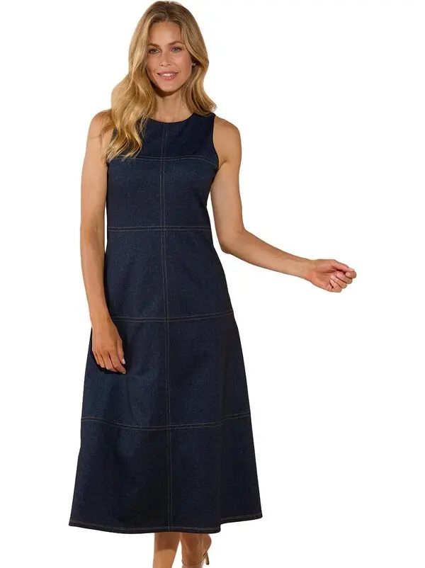 Jude Connally Blake Dress Jude Denim - Navy Saddle