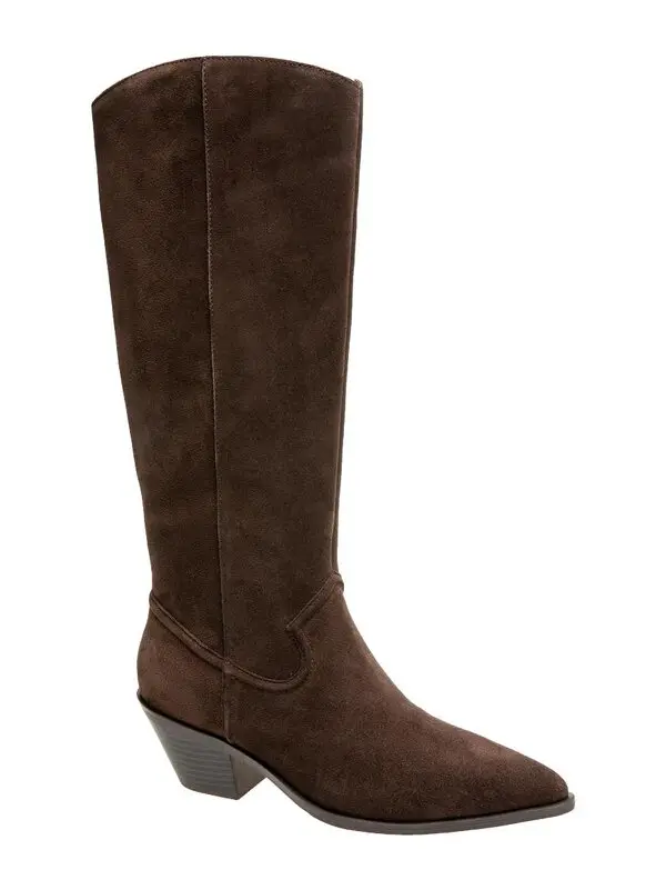 Splendid Amirah Suede Zip-up Boots - Spice