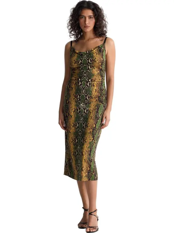 Diane Von Furstenberg Claudia Slip Dress - Tiny Serpenta Caraway