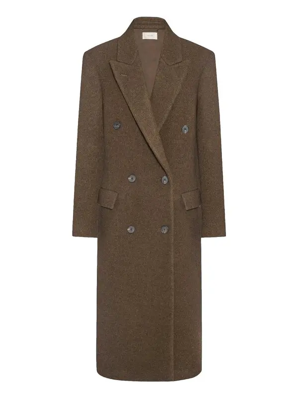 THE ROW Bamira Double-faced Wool Coat - Brown