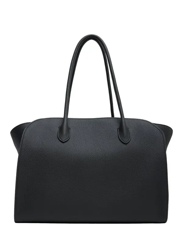 THE ROW Marlo 14 Leather Bag - Black