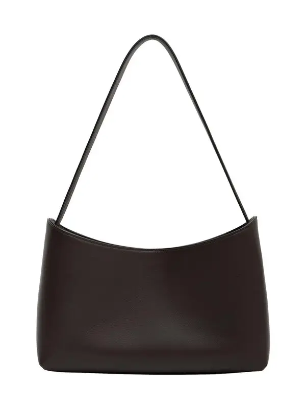 THE ROW Alma Baguette Dark Shoulder Bag - Brown