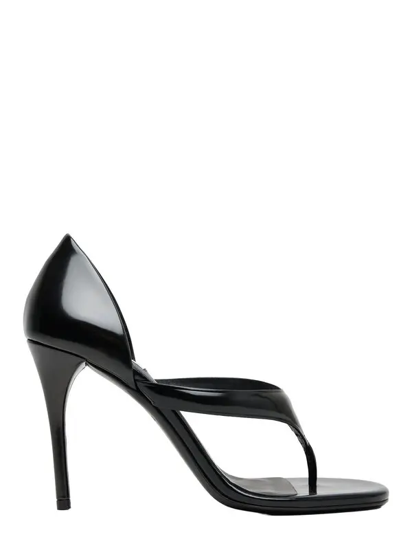 Alaïa Infradito 90 Thong Sandals - Black