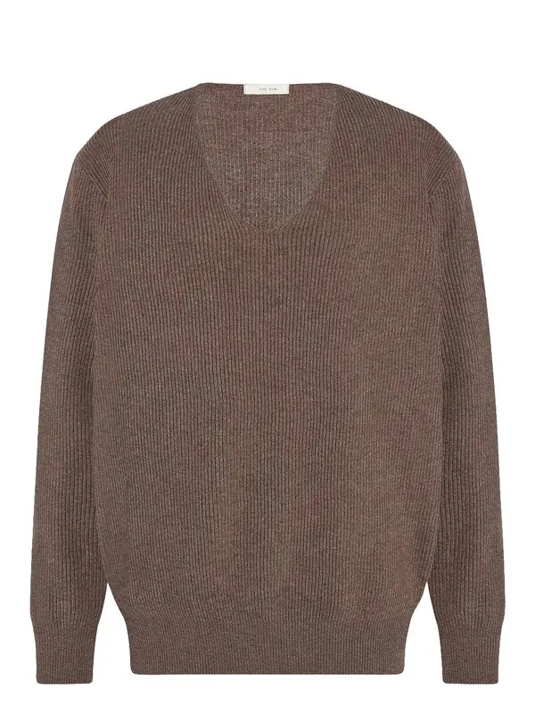 THE ROW Phef V-neck Sweater - Brown