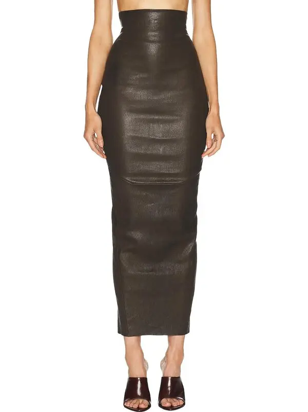 Rick Owens Dirt Pillar Skirt - Grease